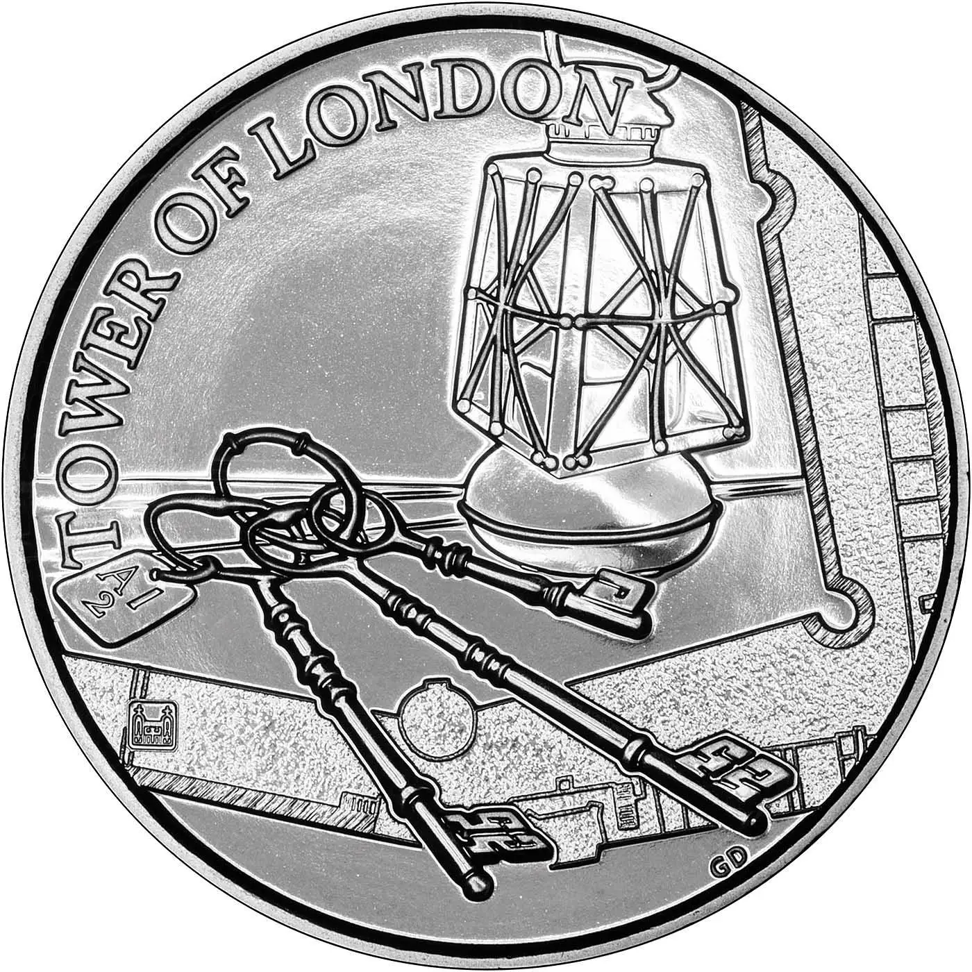 2019 Tower of London - Ceremony of the Keys £5 B.U. Coin