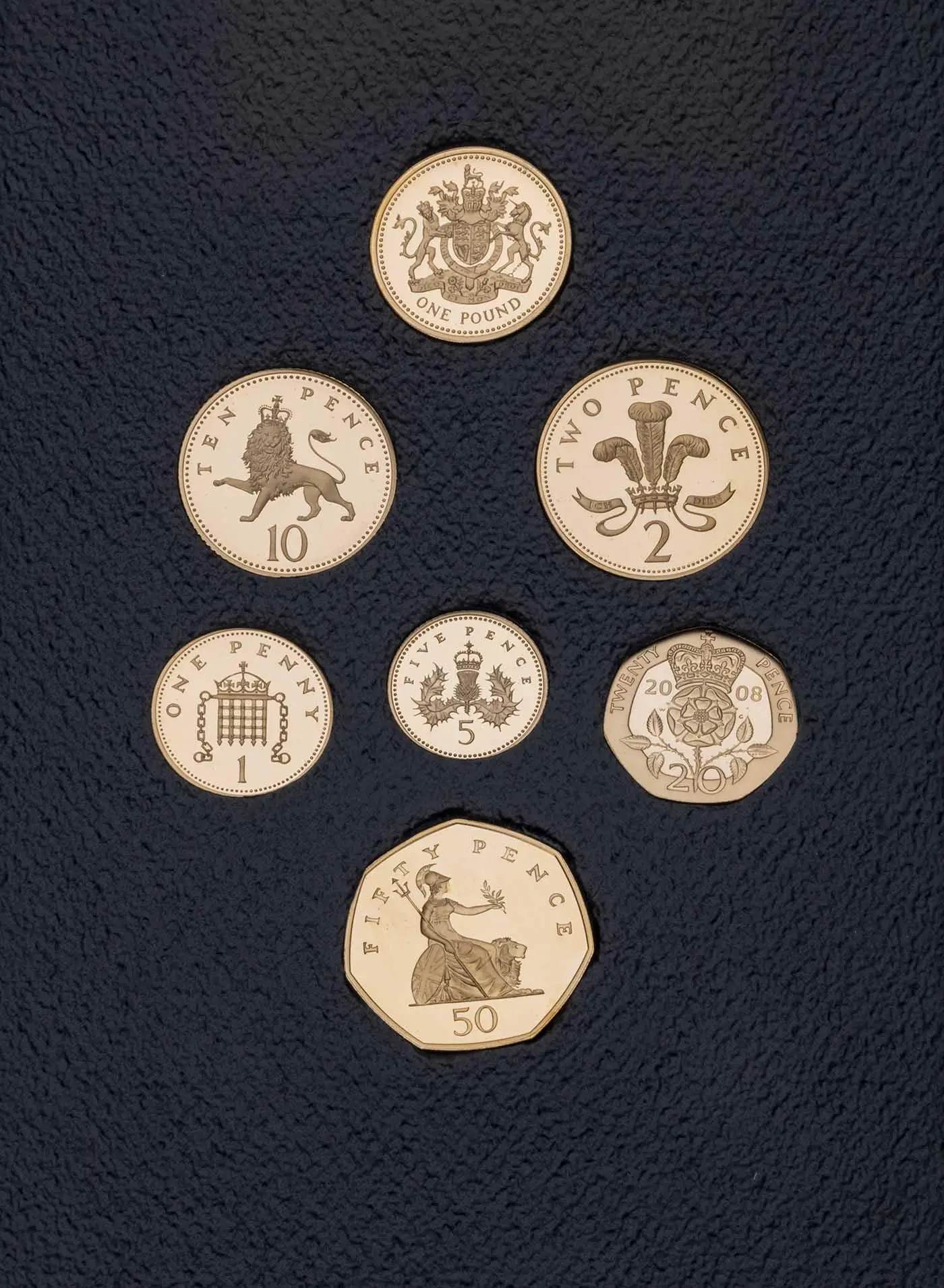 2008 Gold Proof Emblems of Britain 7 Coins | Chards
