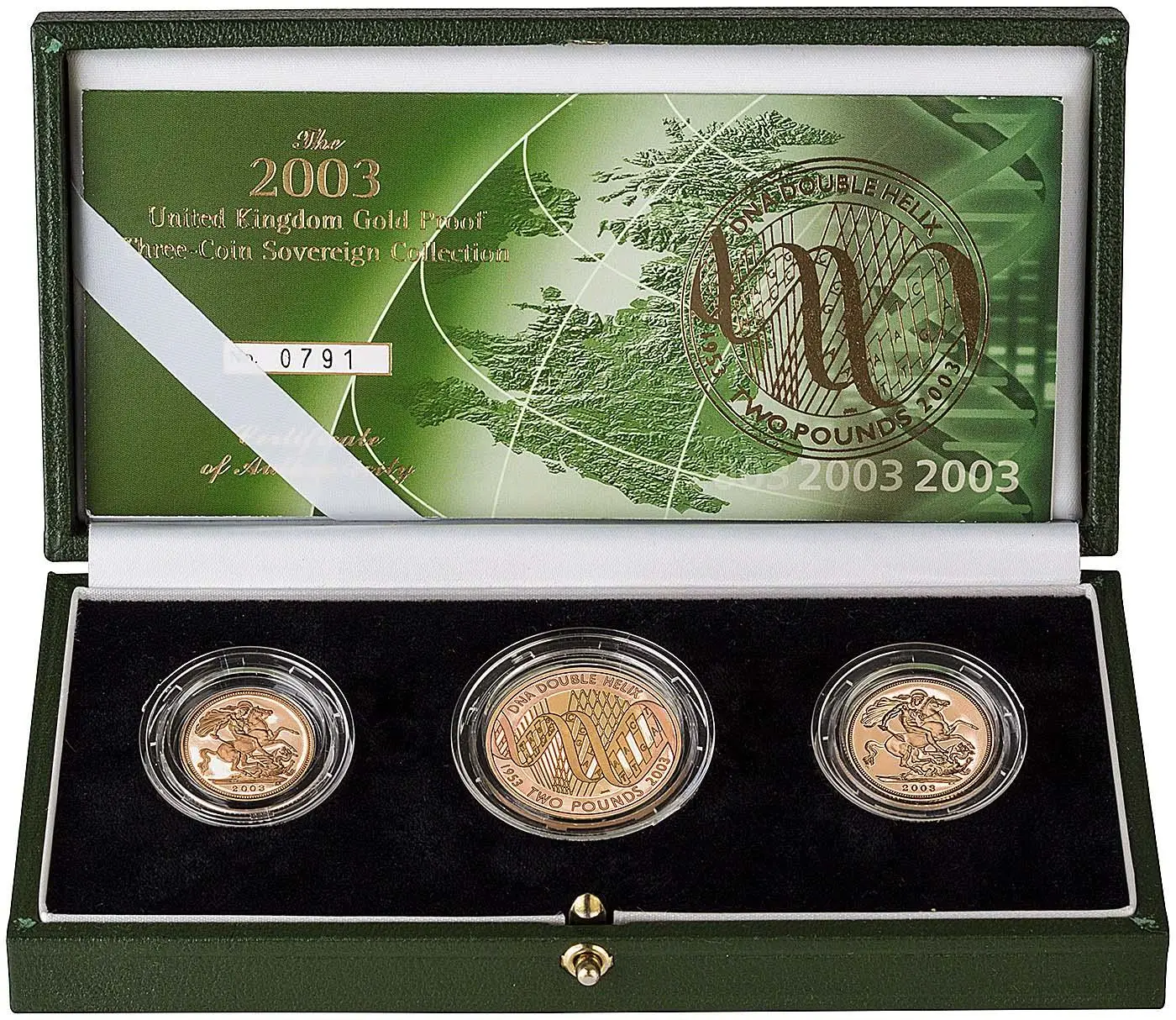 2003 Three Coin Sovereign Set Gold Proof Set | Chards
