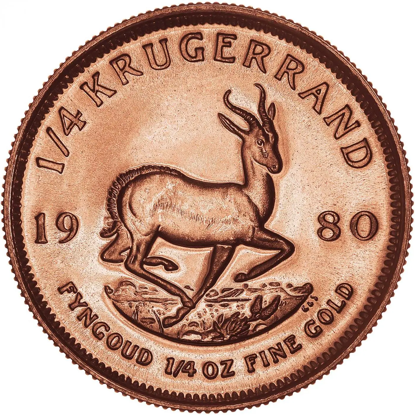 1980 Gold Krugerrand 1/4 Ounce Bullion Coin | Chards