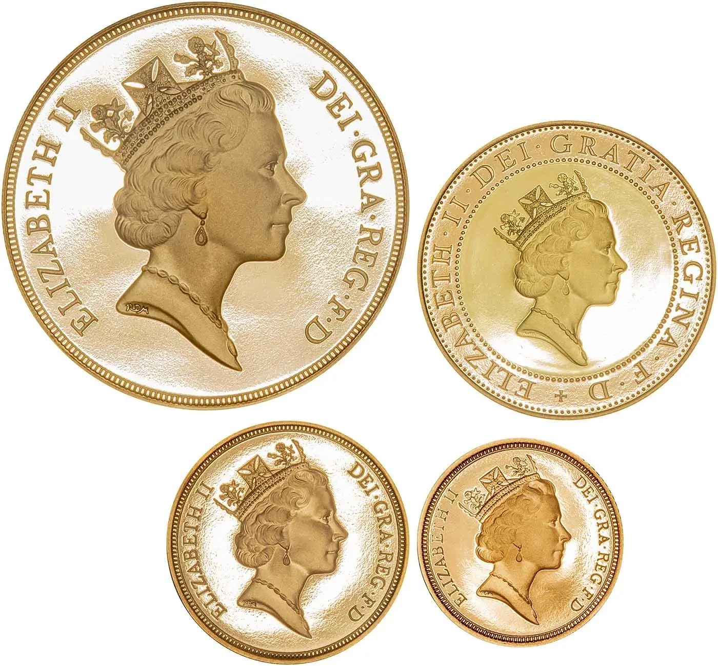 1997 Sovereign Set Four Coins Gold Proof | Chards