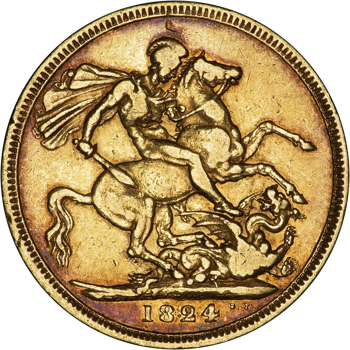 1824 Gold Full Sovereign George IV Laureate Head | Chard