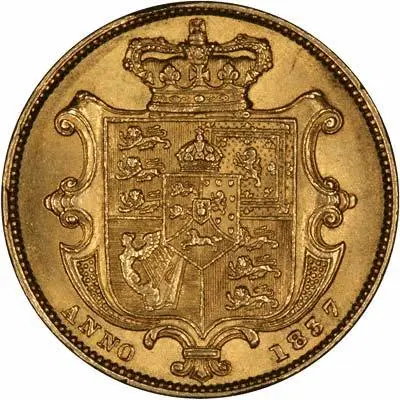 1837 Gold Full Sovereign Coin William IV Shield | Chards
