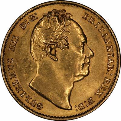 1837 Gold Full Sovereign Coin William IV Shield | Chards