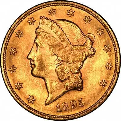 Buy 1895 Gold Double Eagle Coronet Liberty $20 Coin | Chards