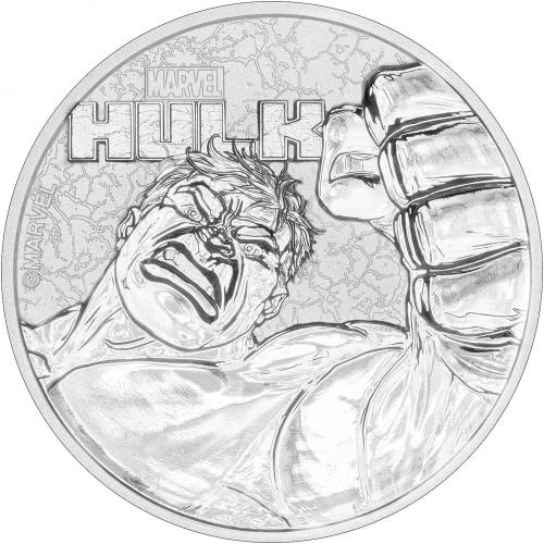 2019 Hulk Silver 1oz Coin Marvel Tuvalu Coin | Chards