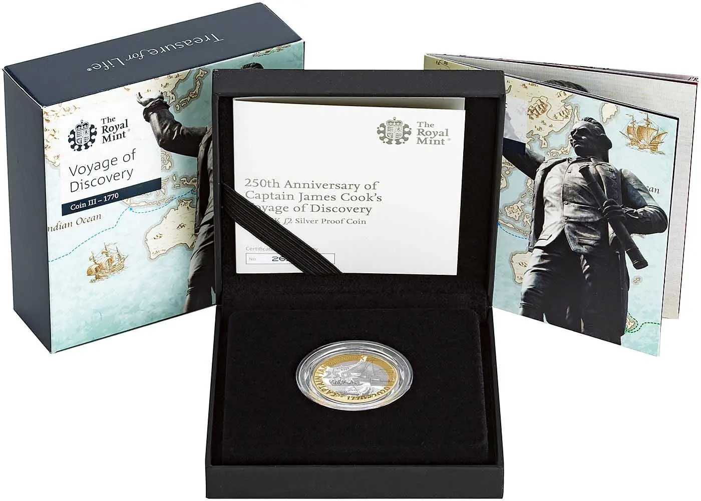 2020 Captain Cook Anniversary Silver Proof £2 Coin | Chards
