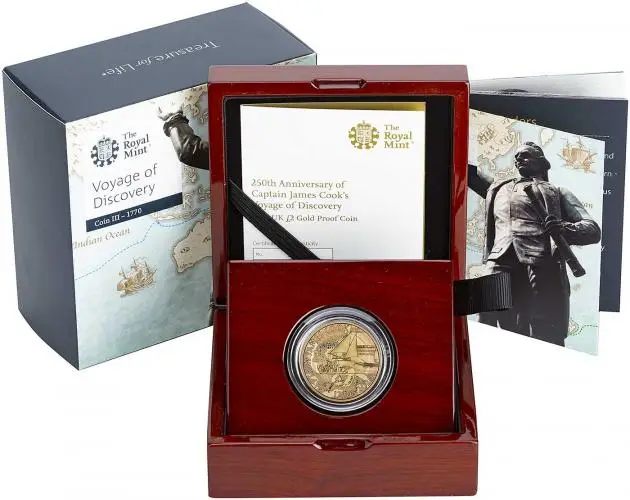 2020 Captain Cook Anniversary Gold Proof £2 Coin | Chards