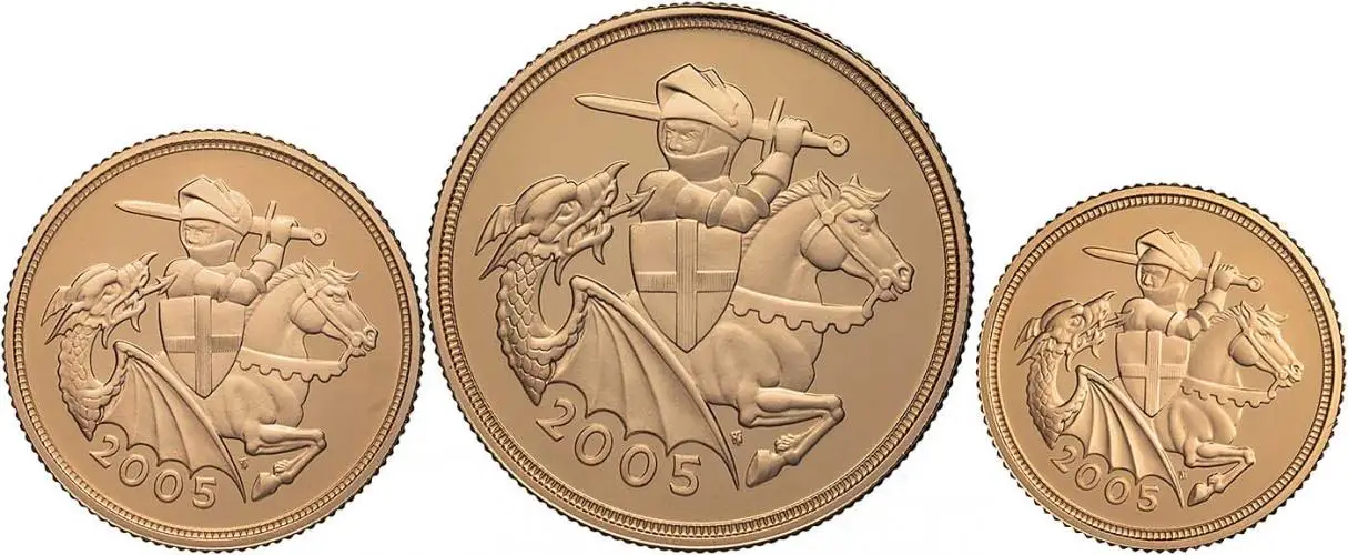 2005 Gold Proof Sovereign Royal Mint 3 Coins | Chards