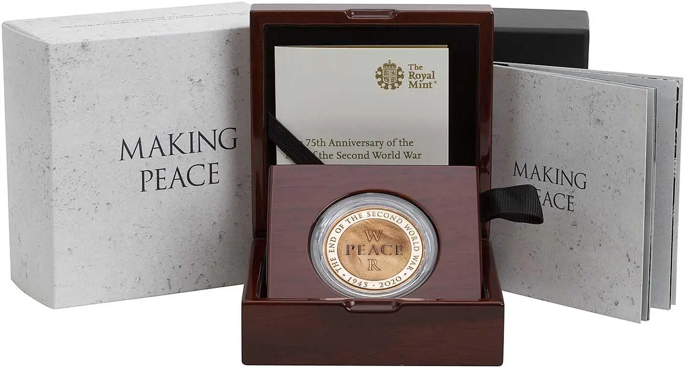 2020 75th Anniversary of End of WWII Gold Proof £5 | Chards