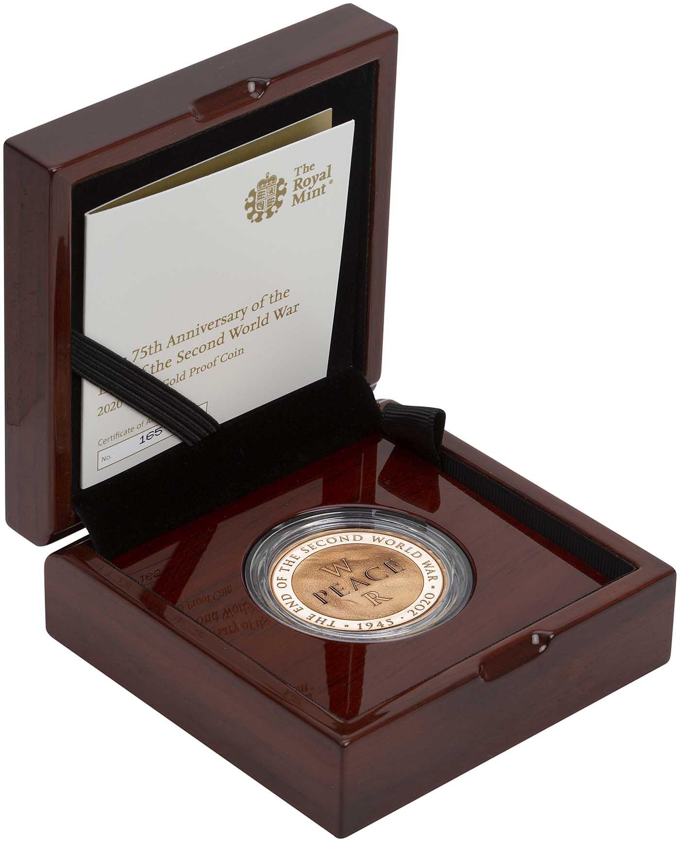 2020 75th Anniversary of End of WWII Gold Proof £5 | Chards