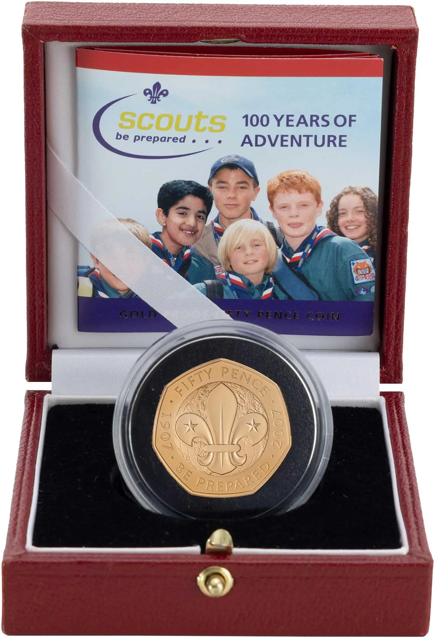 2007 100th Anniversary of UK Scouts 50p Gold Coin | Chards