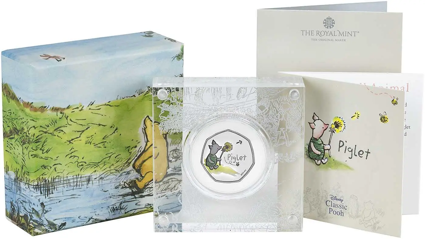 2020 Piglet 50 Pence Silver Proof Disney Coins | Chards