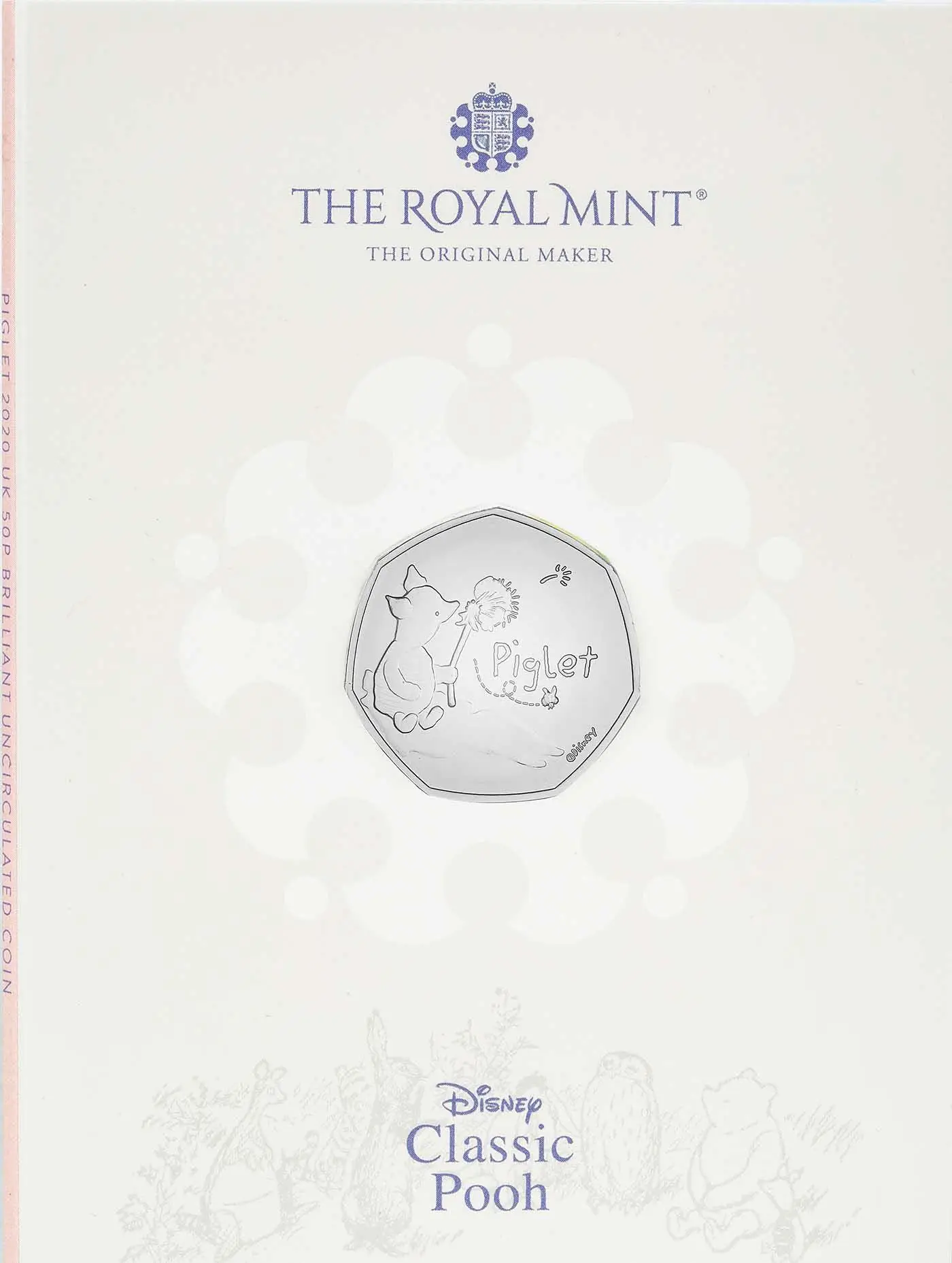 2020 Piglet Brilliant Uncirculated 50 Pence Coin | Chards