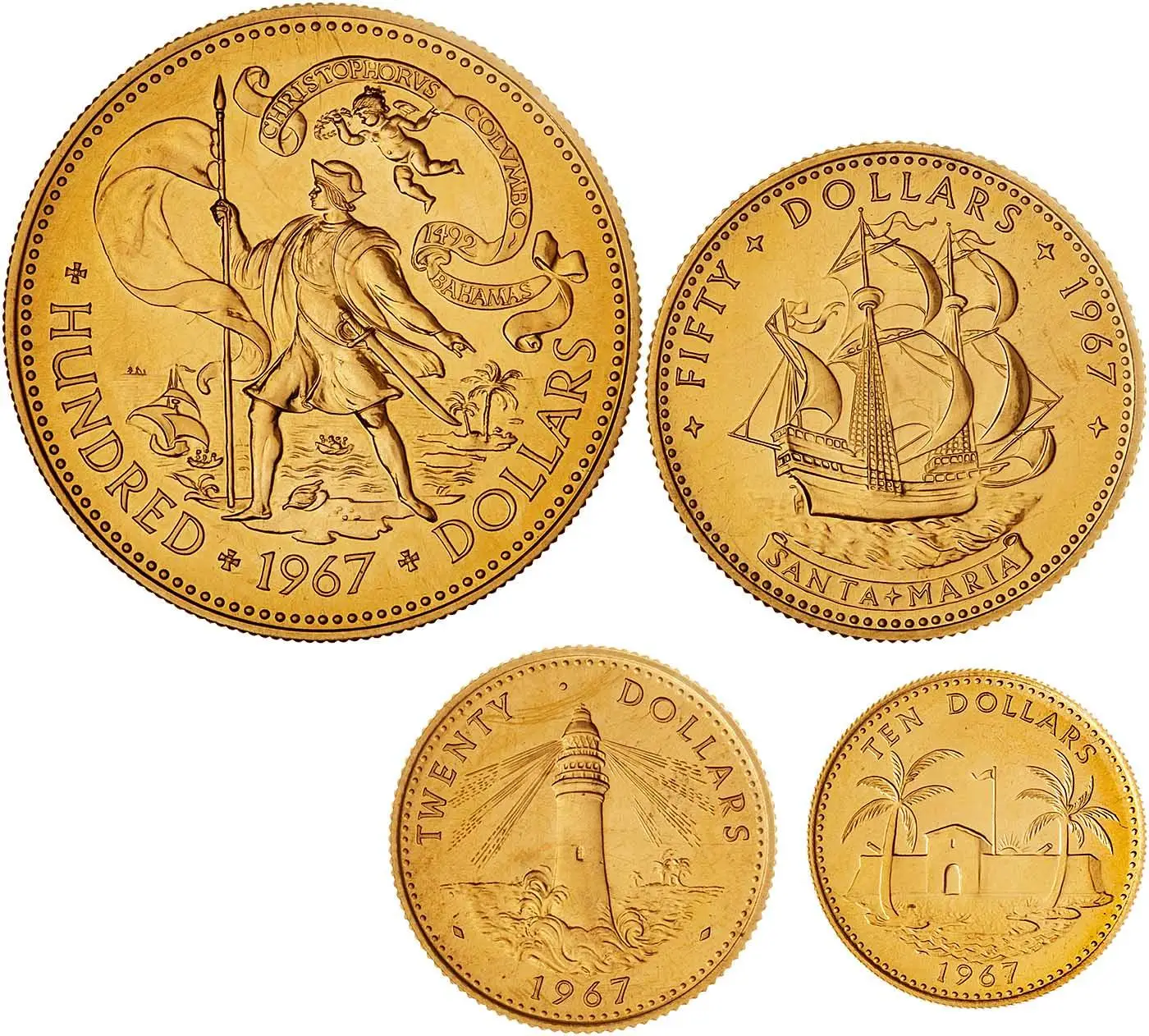 1967 Gold Coin Set Bahamas New Constitution | Chards