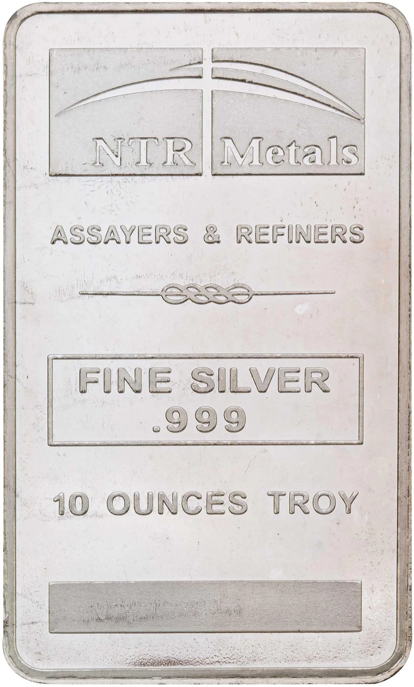 10 oz Silver Bullion Bar NTR Metals | Chards - £302.60