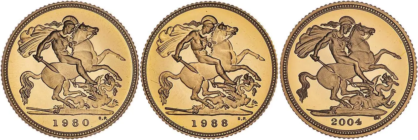 Gold Proof Half Sovereign 3 Coin QEII Portrait Set | Chards