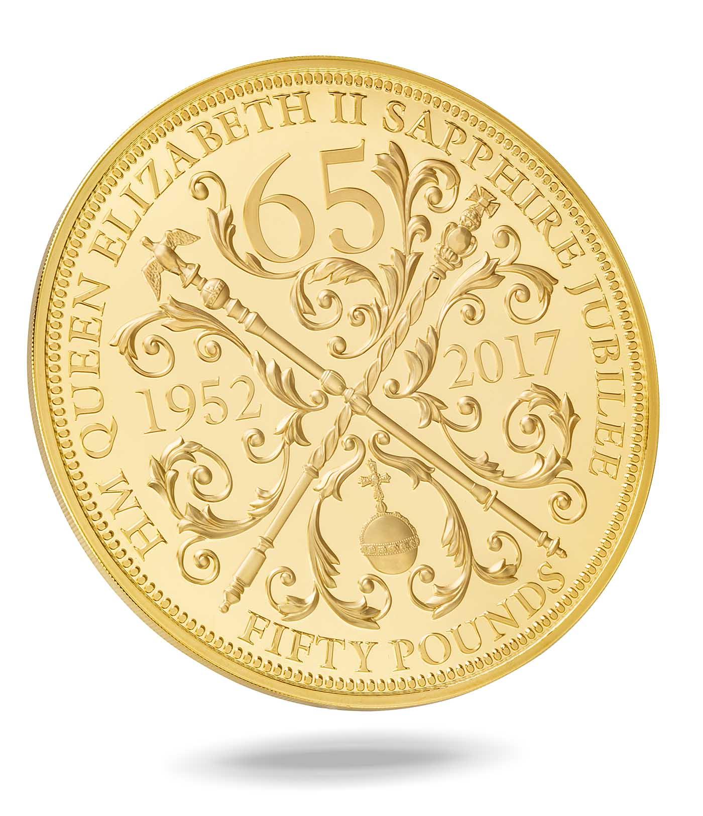 2017 Jersey Sapphire Jubilee Gold Proof Coin | Chards