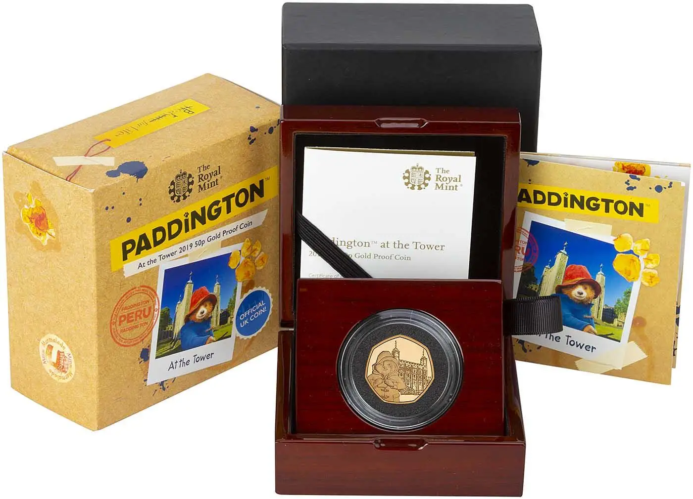 2019 Gold Proof Paddington at The Tower 50p Coin | Chards