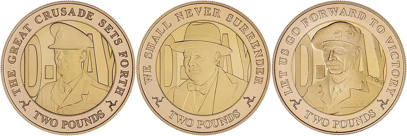 2019 D-Day Leaders Gold Proof £2 Coin Set | Chards