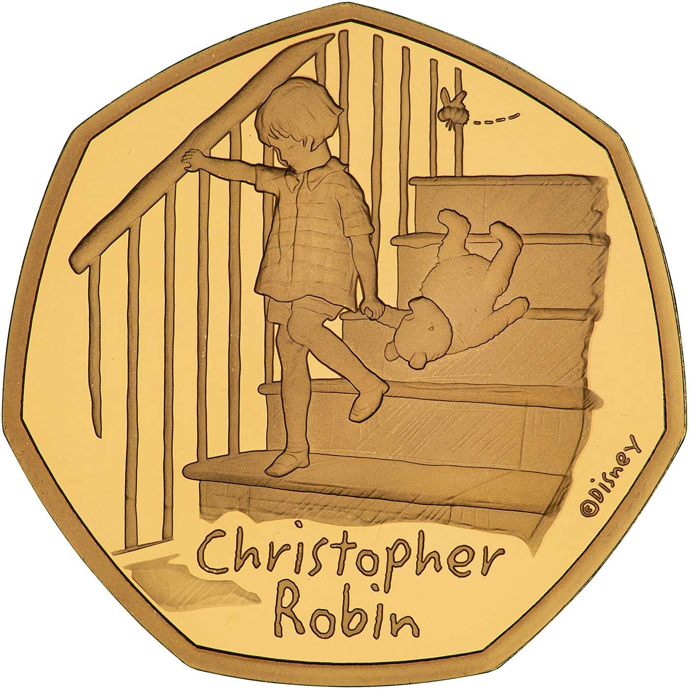 2020 Christopher Robin Gold Proof 50p Coin | Chards