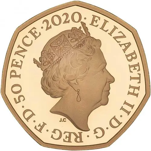 2020 Piglet 50 Pence Gold Proof Coin | Chards