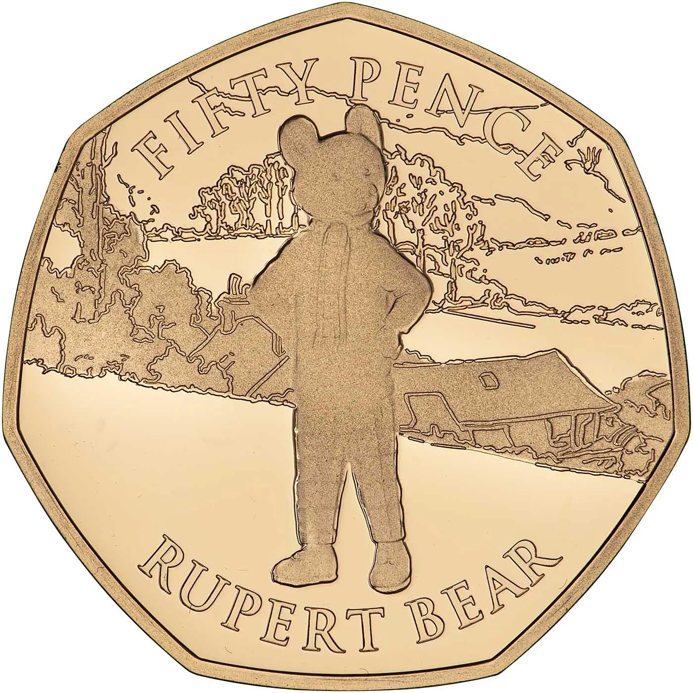 Rupert Bear Gold Proof Manx 50p Coin | Chards - £1,512.99