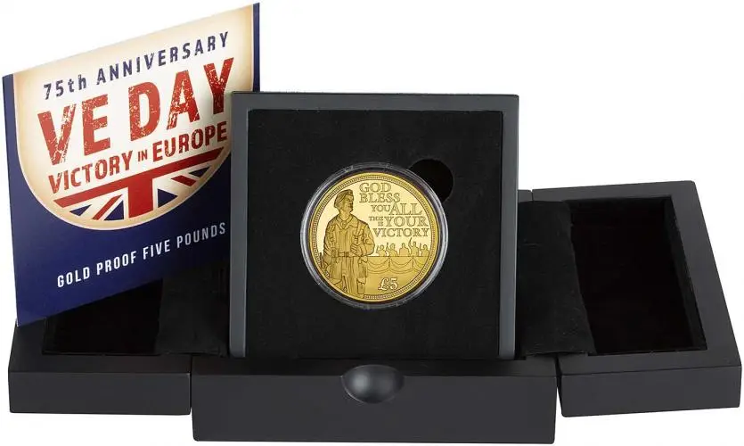 2020 Gold Proof 75th Anniversary VE Day Coin | Chards