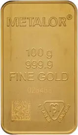 Gold 100 Gram Bars | Chards