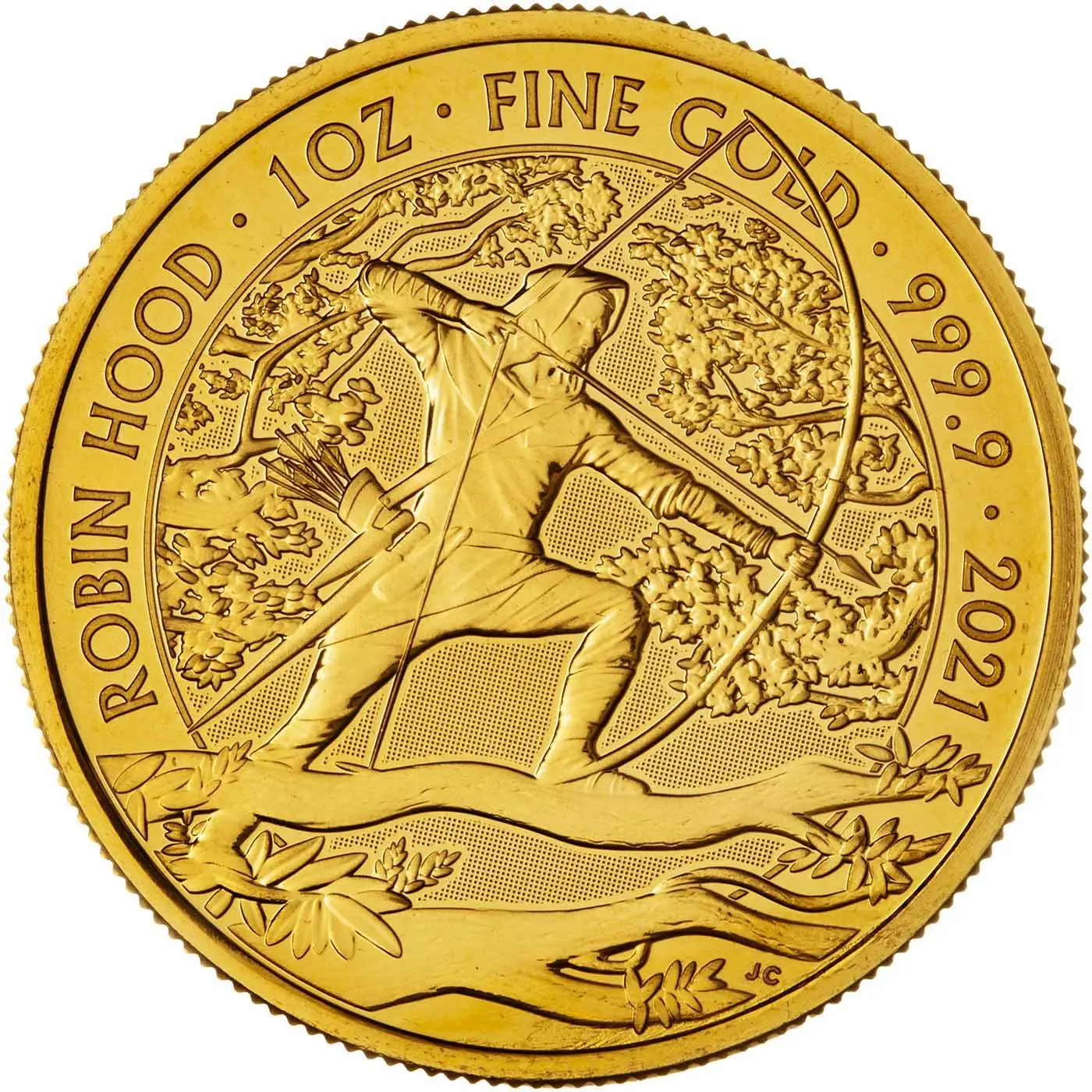 2021 1 oz Gold Robin Hood Coin | Chards - £2,358.16