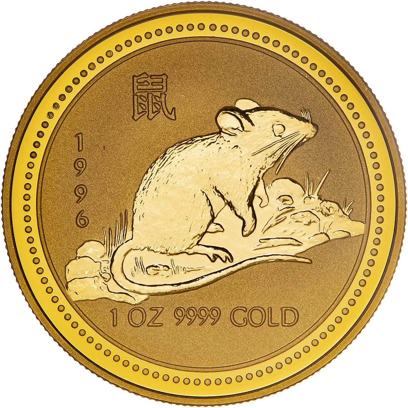 1996 1 oz Gold Rat Perth Mint Coin | Chards - £2,232.45