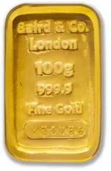 Gold 100 Gram Bars | Chards