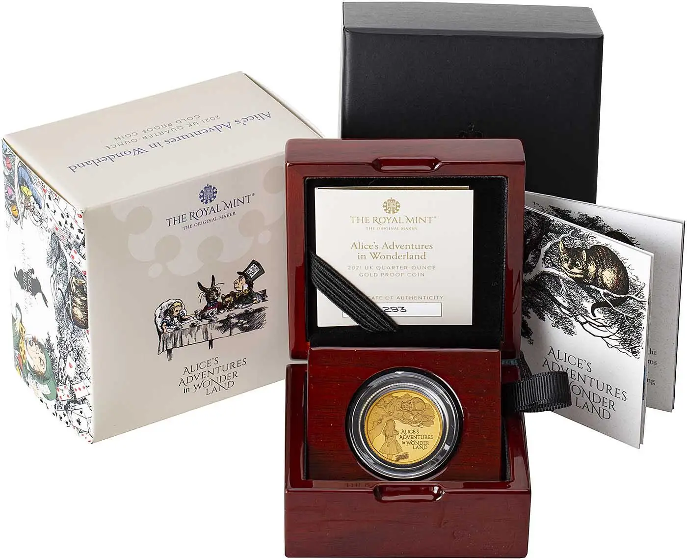 2021 Alice in Wonderland 1/4 oz Gold Proof Coin | Chards
