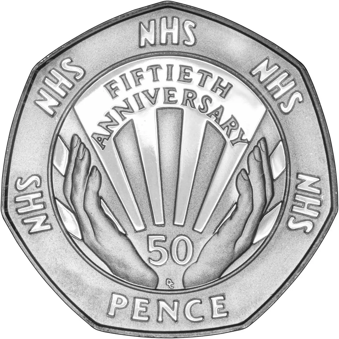 1998 NHS Silver Proof Fifty Pence Coin | Chards