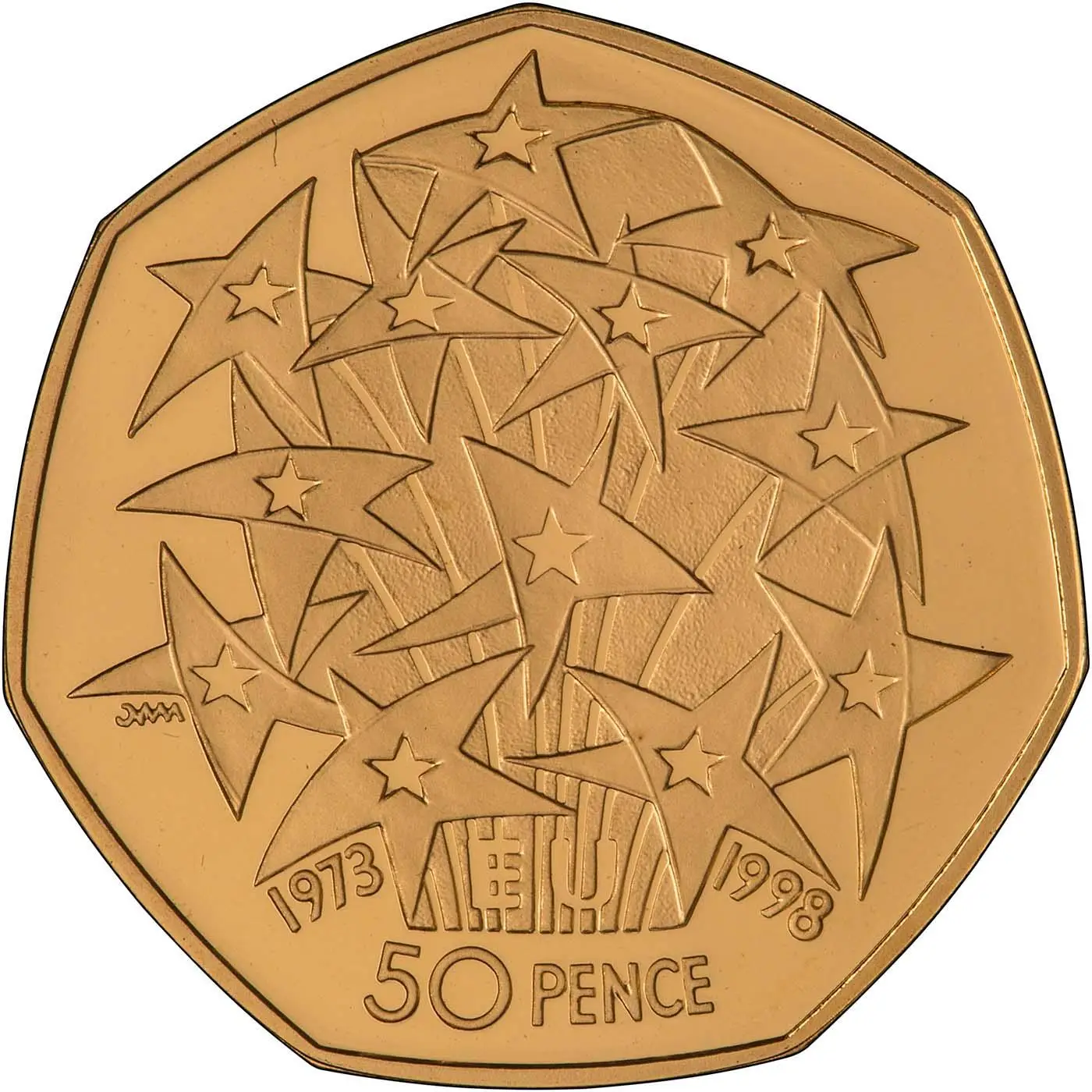 1998 European Economic Community 50p Gold Proof | Chard