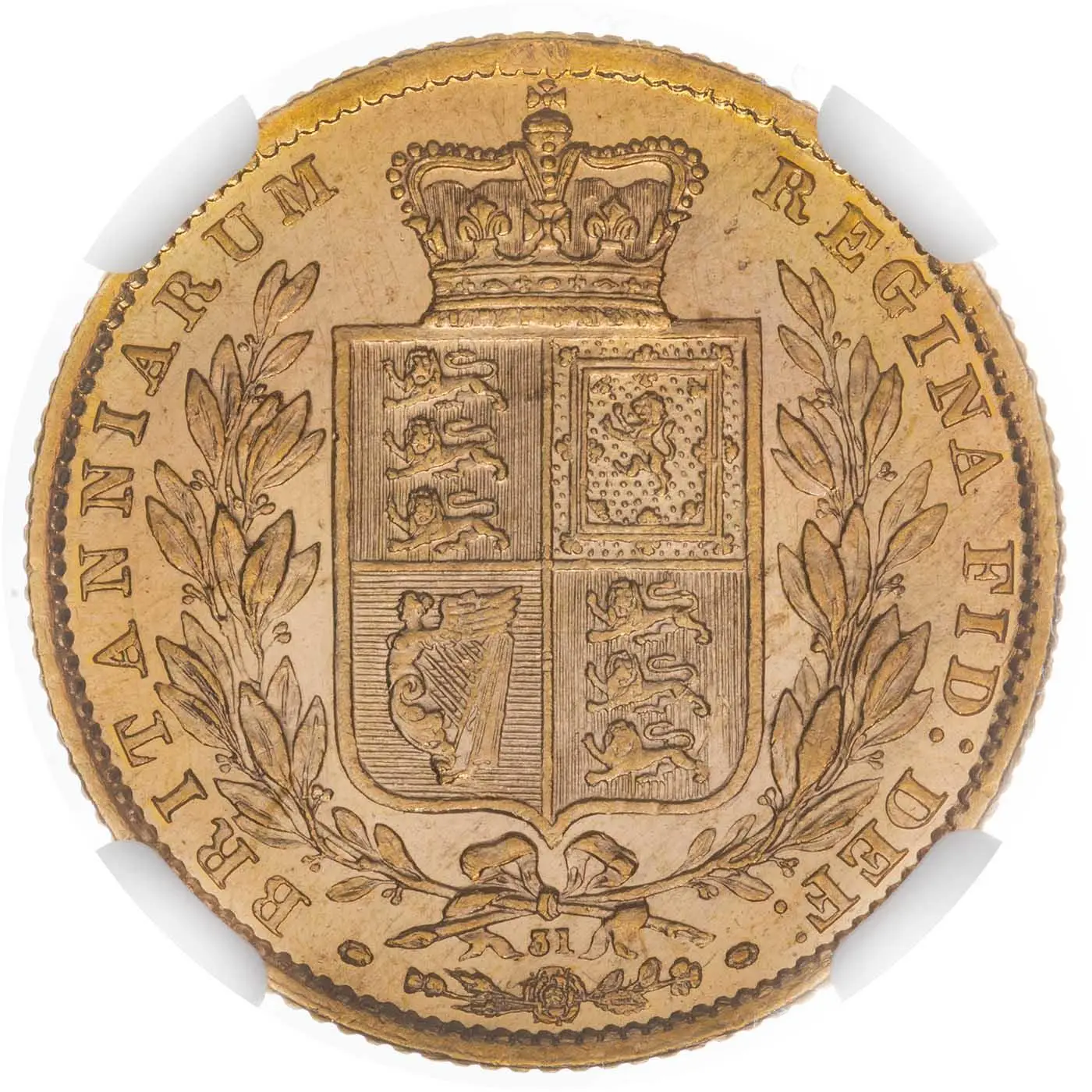 1871 Gold Sovereign Victoria Young Head NGC MS-62+ | Chards