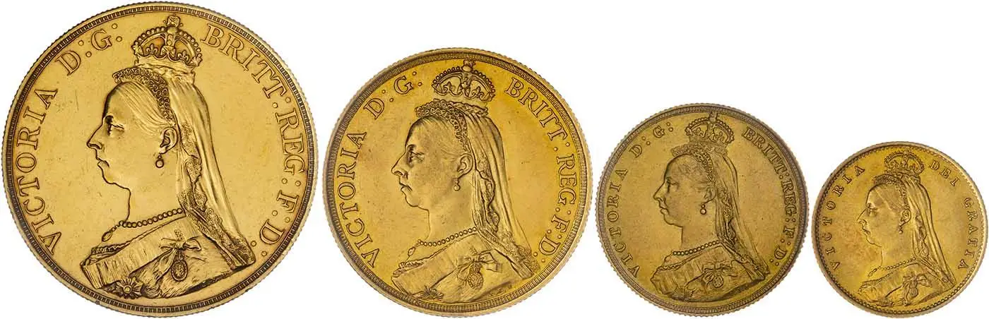 1887 - 2002 Gold Proof QEII Golden Jubilee 8 Coins | Chards