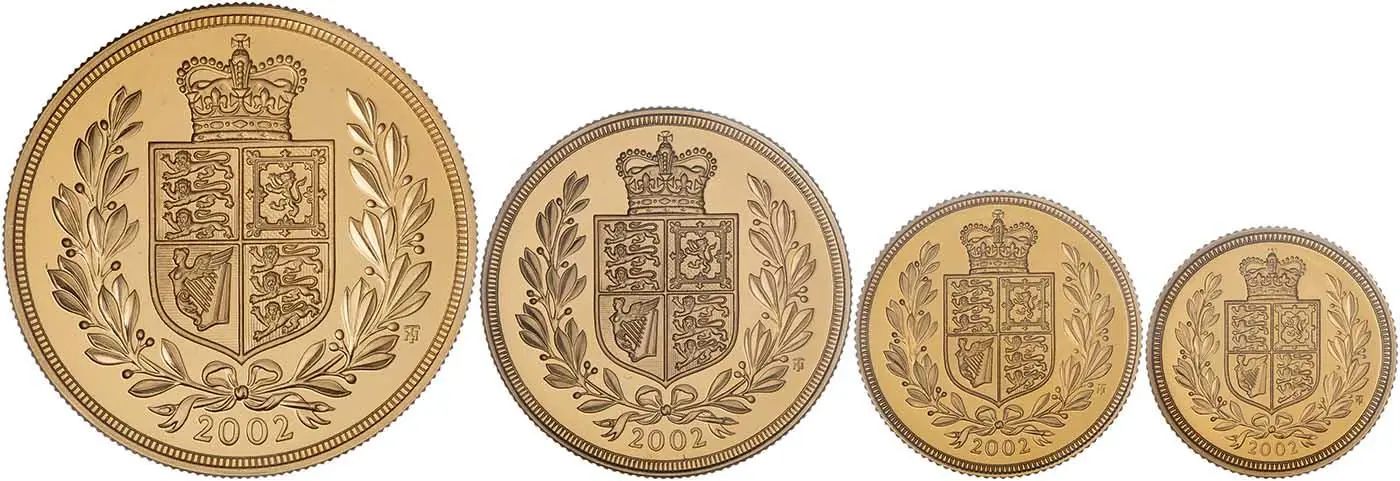 1887 - 2002 Gold Proof QEII Golden Jubilee 8 Coins | Chards