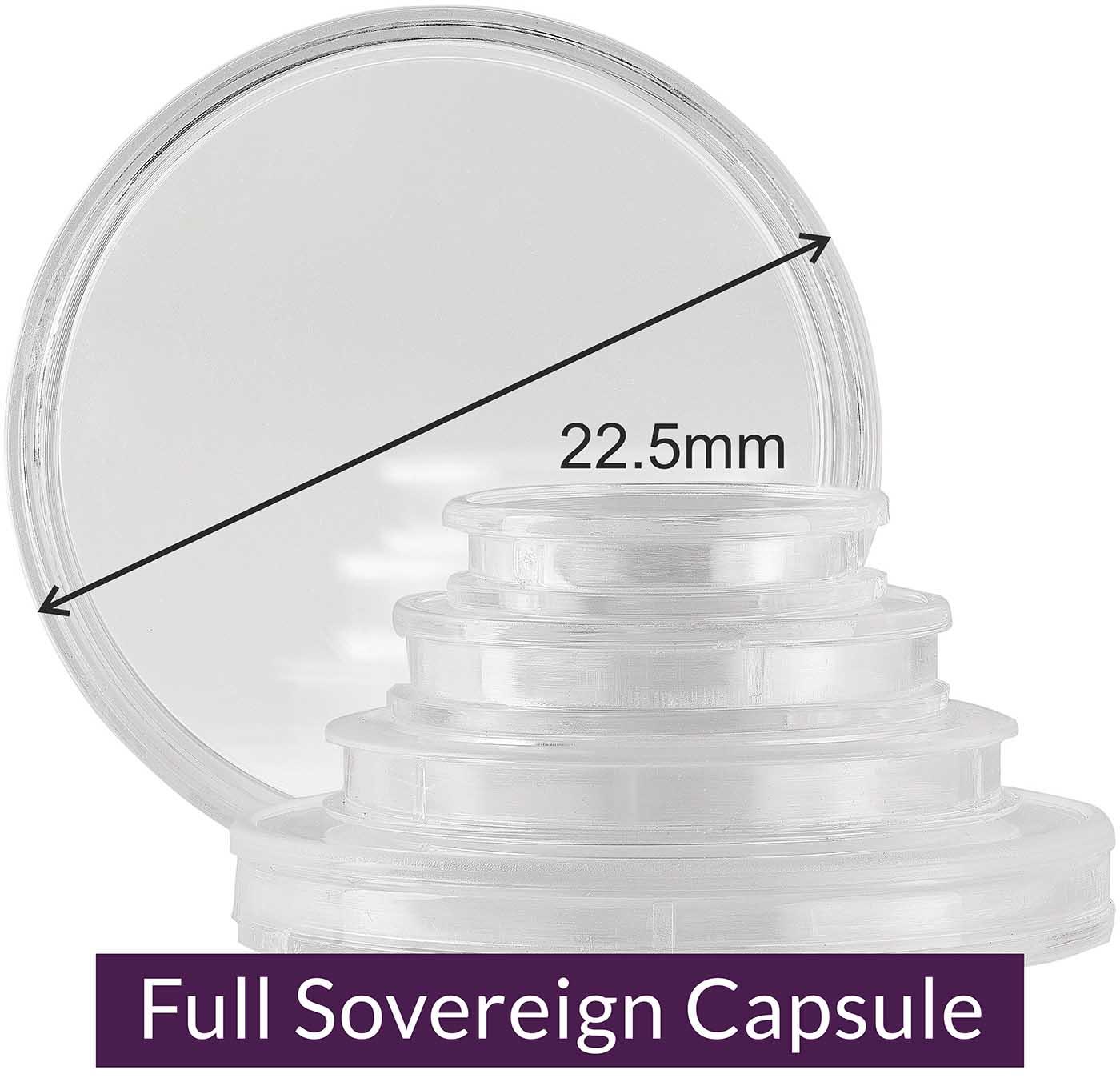 Gold and Silver Coin Capsules| 22.5mm | Chard - £0.50
