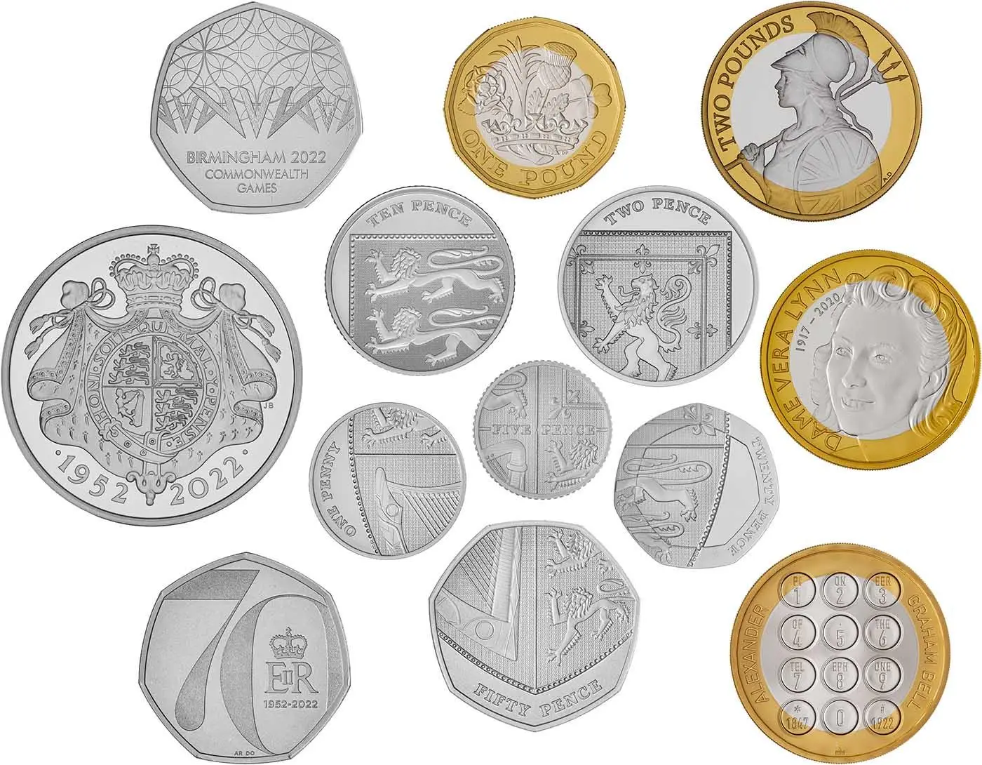 2022 UK Silver Proof Annual Coin Set - £675.00