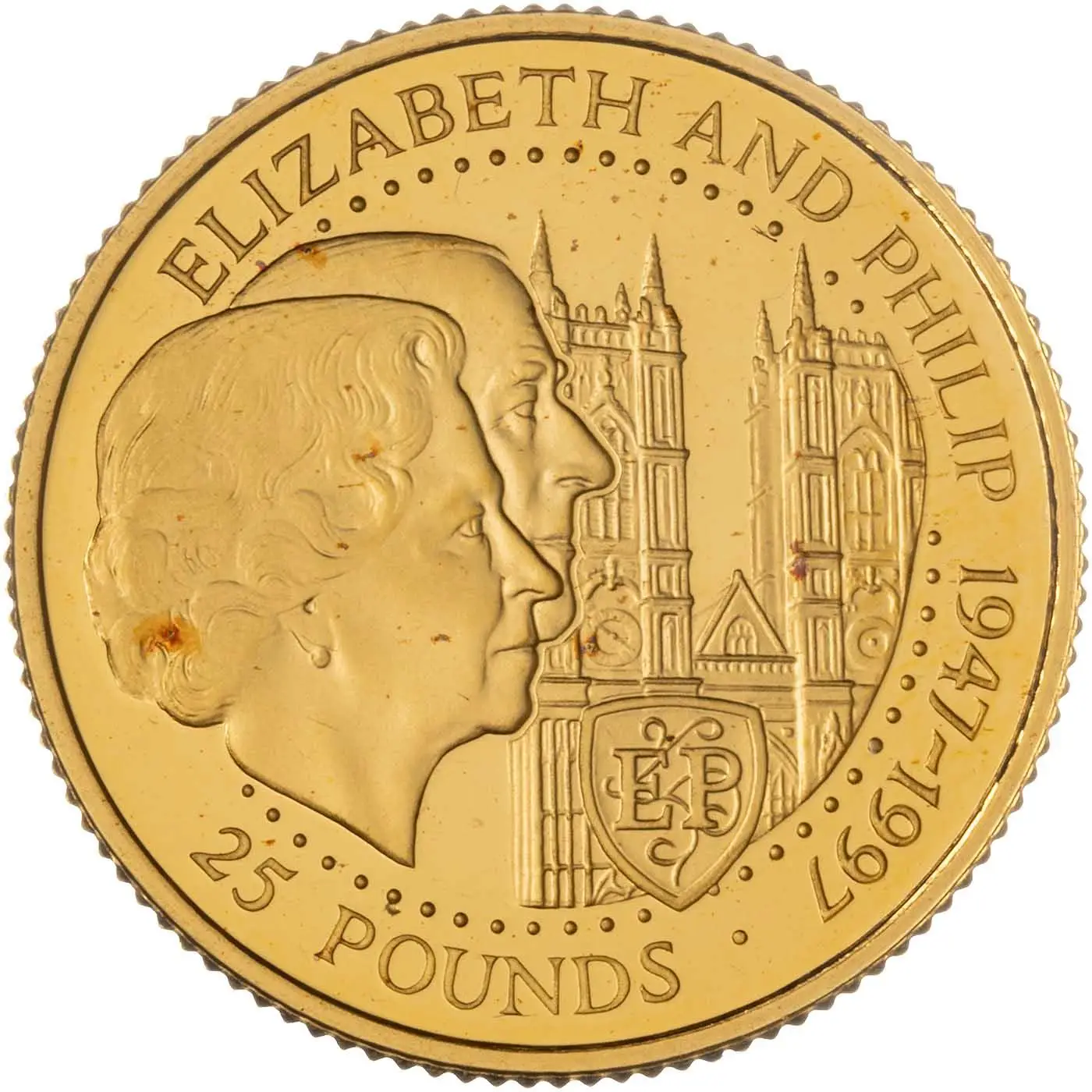 1997 QEII & Prince Phillip Golden Wedding Coin | Chards