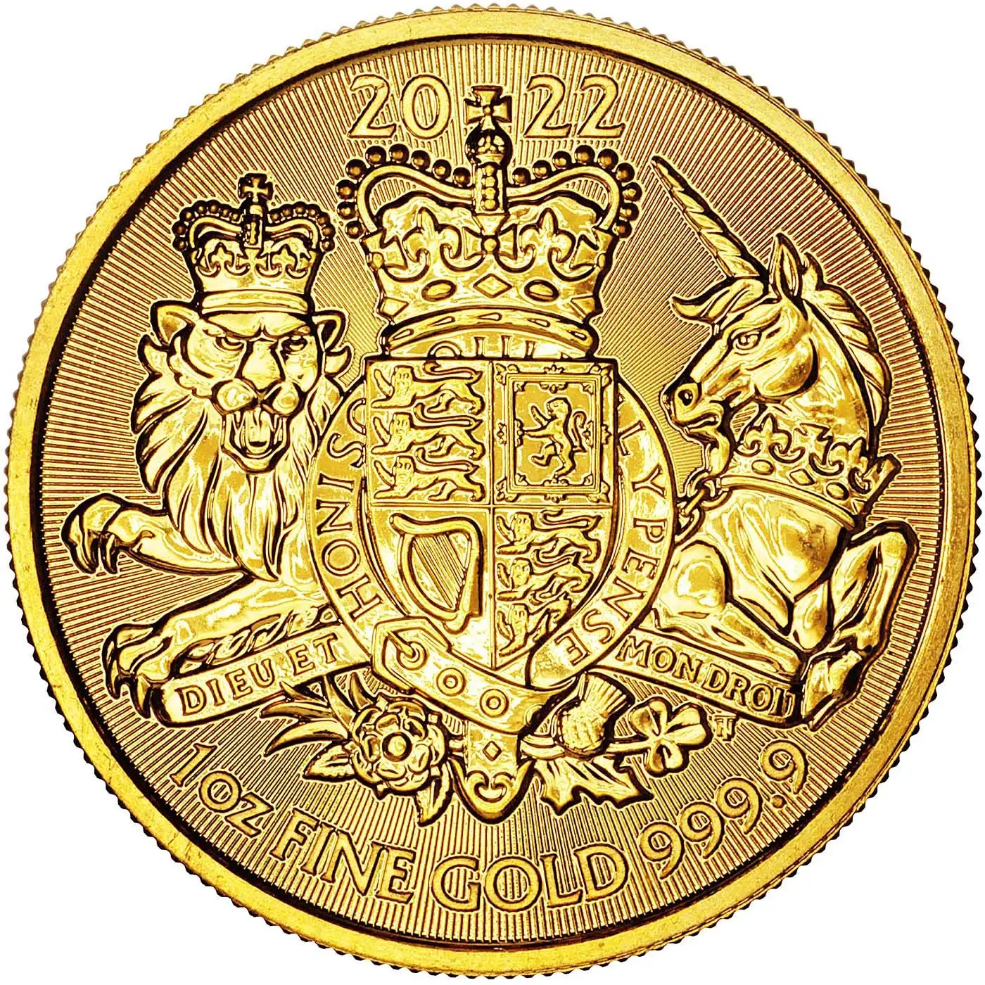 2022 Royal Arms Elizabeth II Gold Bullion £100 Coin | Chards