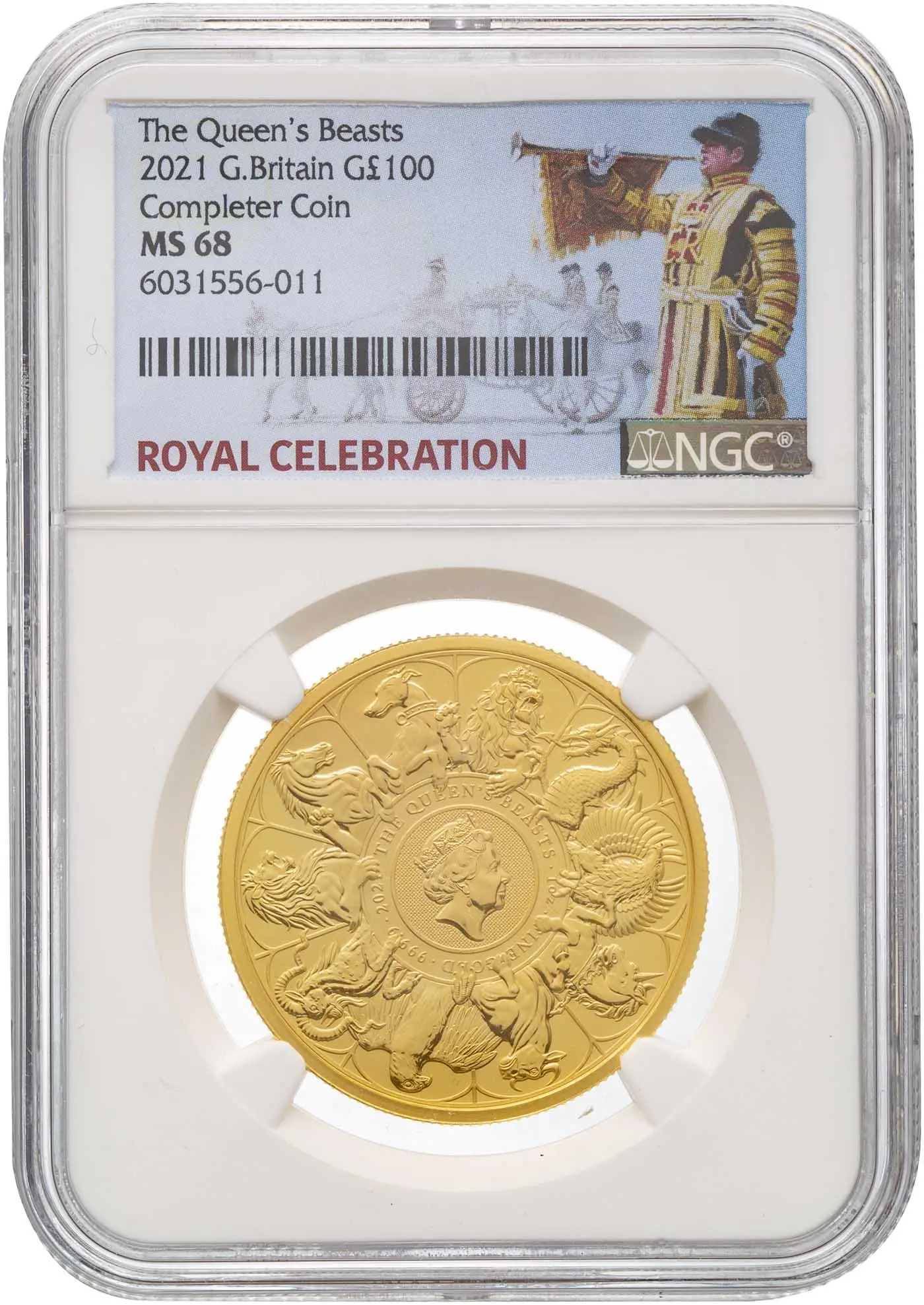2021 Queen's Beasts Completer 1oz Gold Coin | Chards