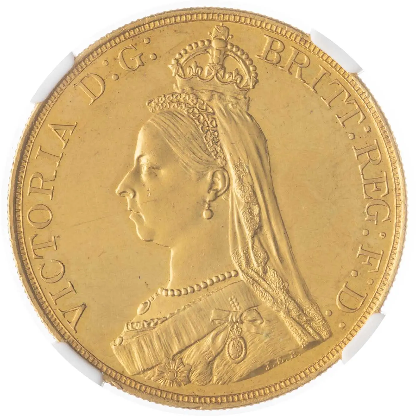 1887 Gold Quintuple Victoria Jubilee Sovereign NGC | Chards