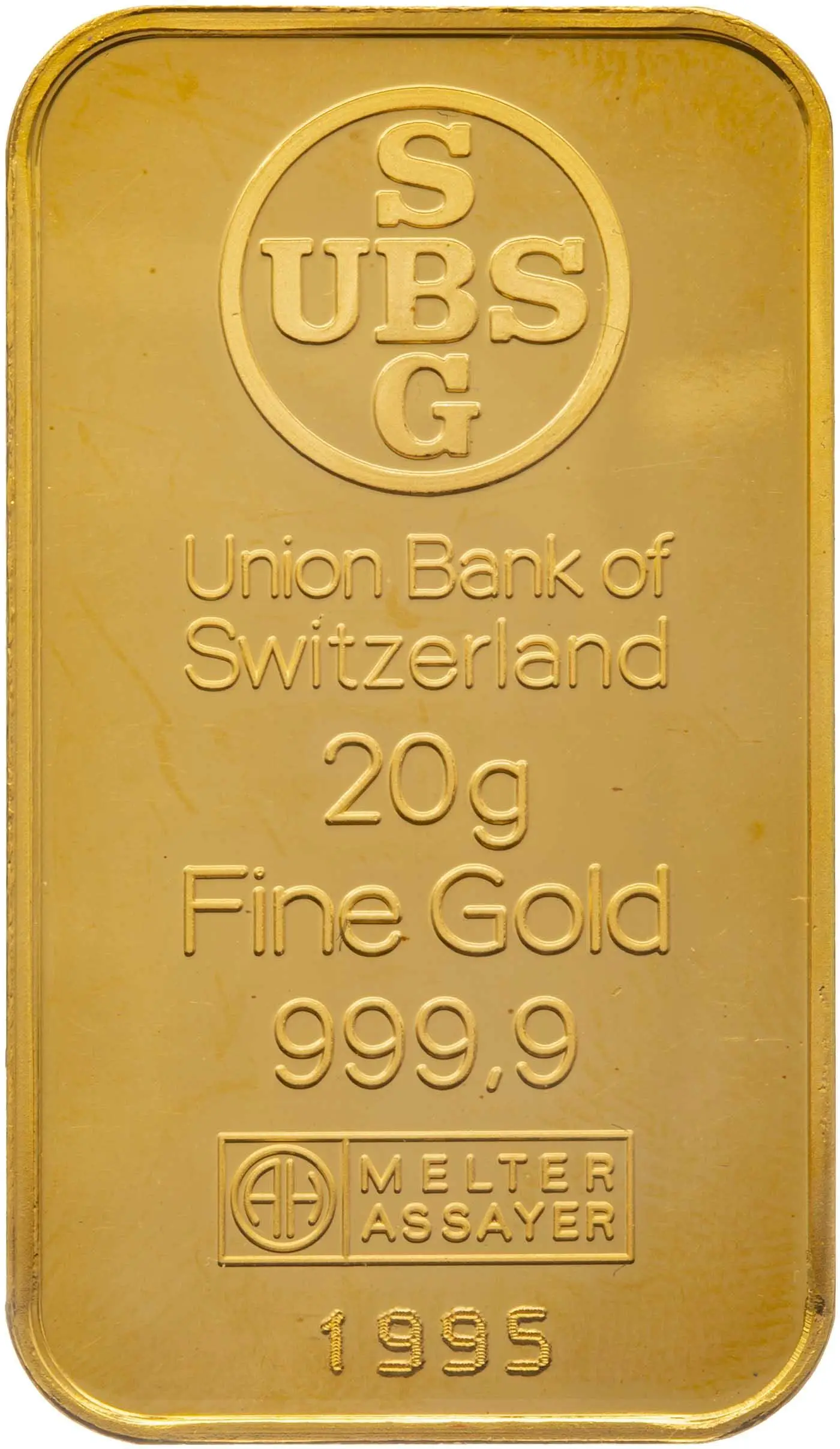 20g Gold Bar Union Bank of Switzerland Pre-Owned | Chards