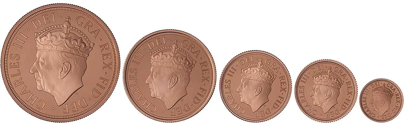 2023 Charles III Sovereign Gold Proof 5 Coin Set | Chards