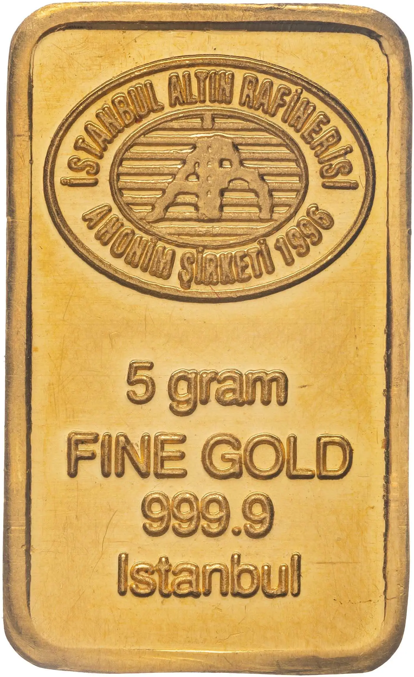 Istanbul 5 Gram Gold Minted Bar Pre-Owned | Chards