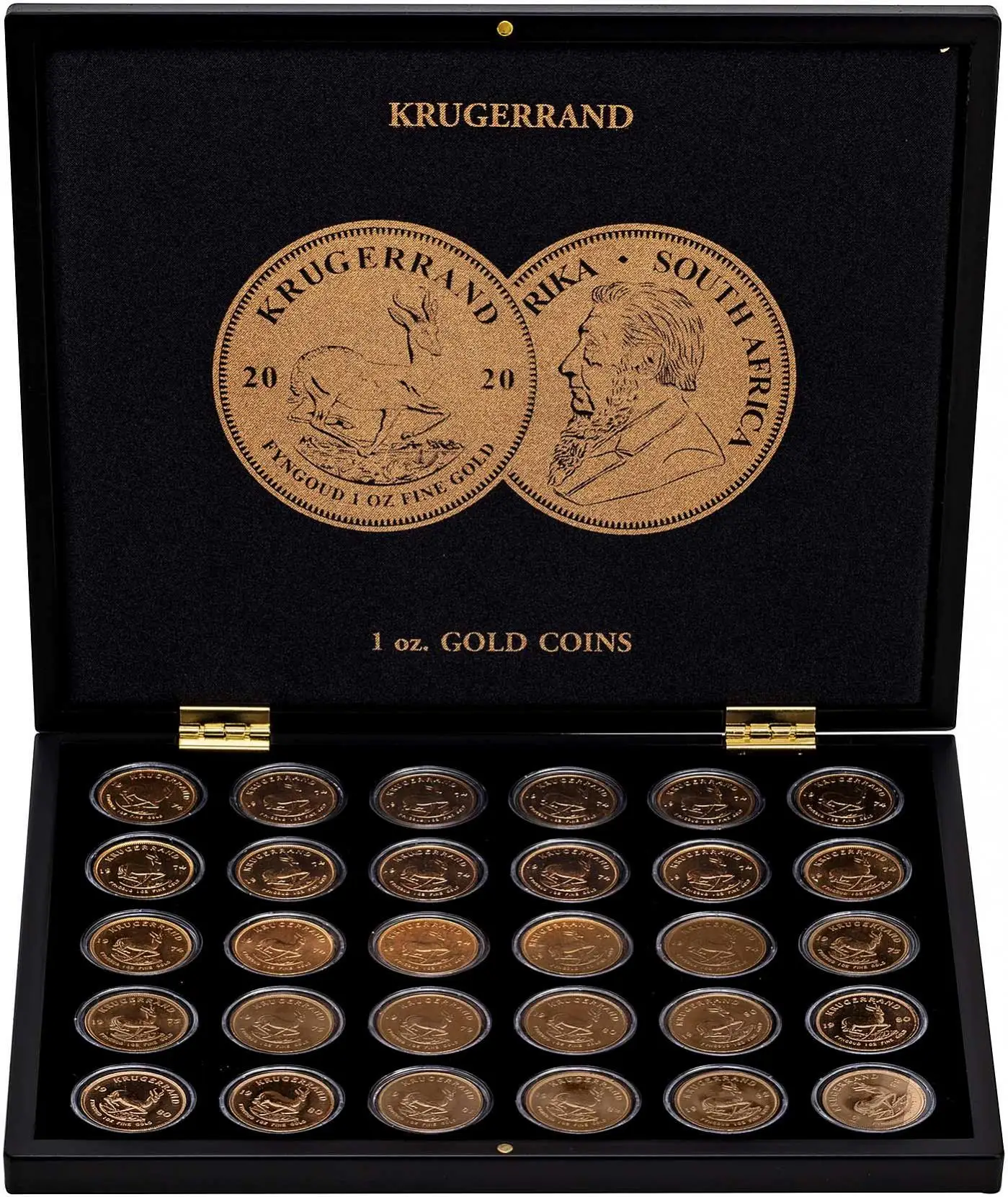 Gold Krugerrand 1 Ounce 30 Coin Presentation Case | Chards