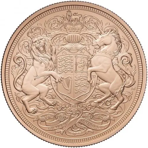 2022 Charles III Quintuple Sovereign BU Gold Coin | Chards