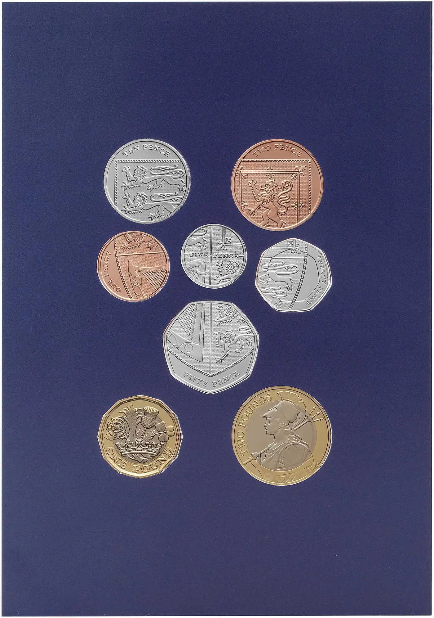 2022 Base Metal BU QEII Memorial 10 Coin Set | Chards